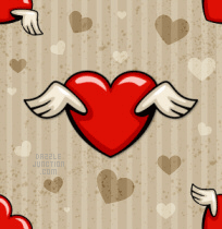 Winged Heart CSS Background Preview